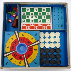 1970'S Compendium of Games Ludo Snake and Ladders Tiddlywinks Bingo ...