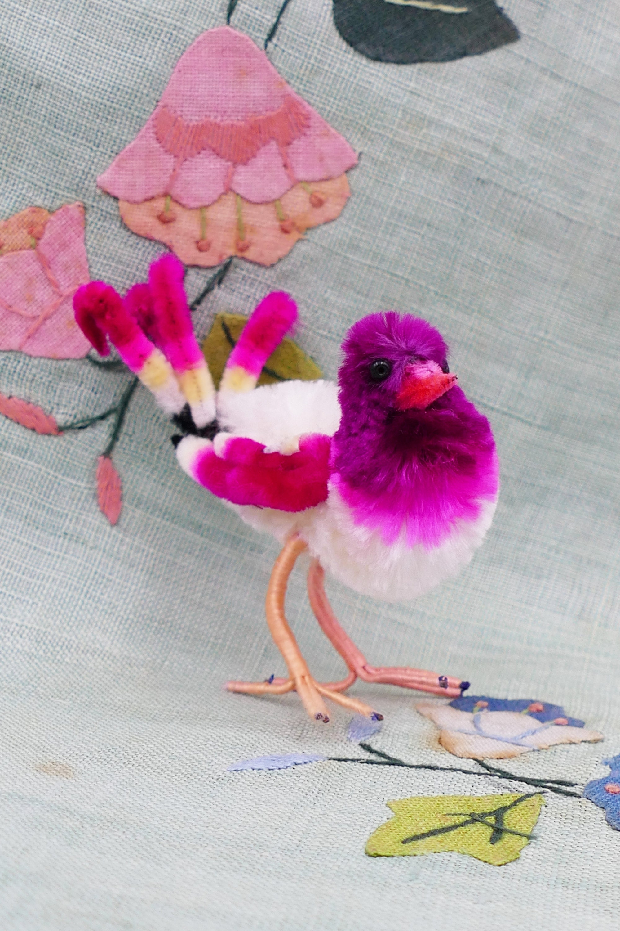 Vintage 1960's Chenille Pipe Cleaner Bird Decoration - Etsy