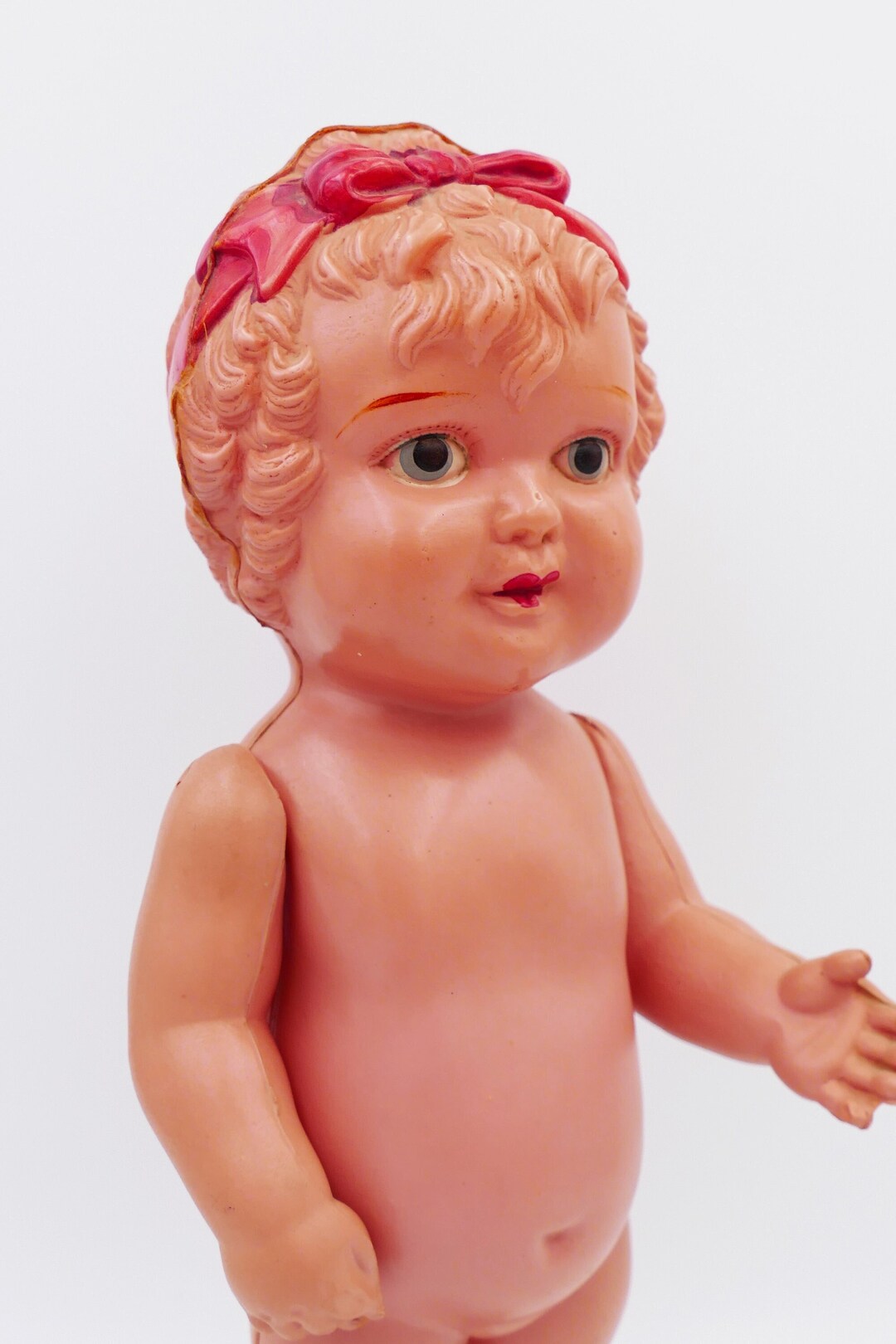 Vintage 1950's Celluloid Girl Doll Figurine - Etsy