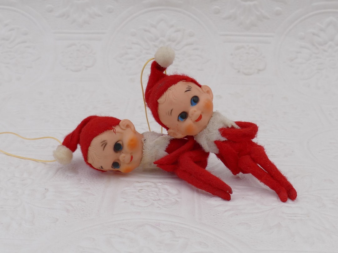 Vintage Mid-century Pair of Christmas Elf Knee-huggers - Etsy