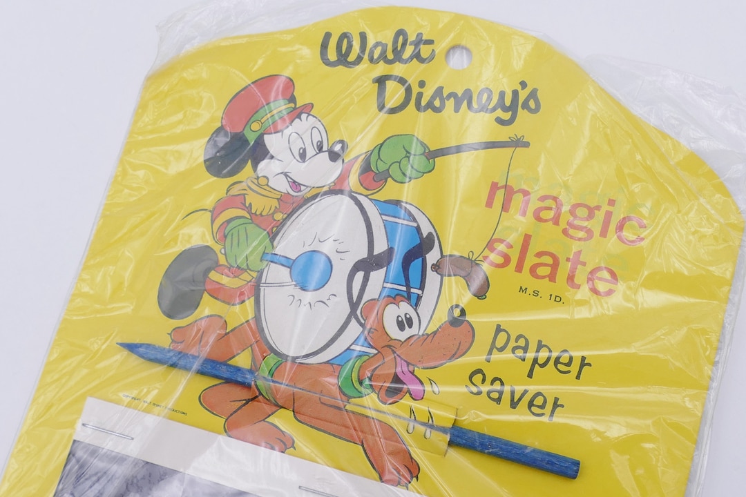 Vintage 1970's Walt Disney Magic Slate Paper Saver Original Packaging ...