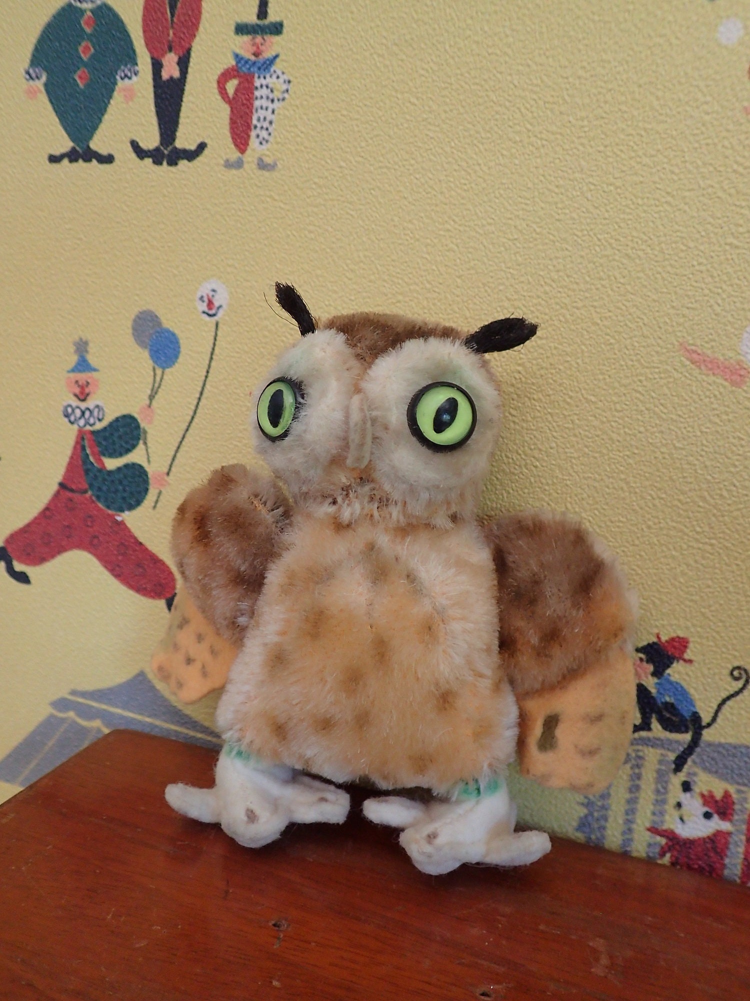 1960's Steiff Wittie Owl Mohair Figurine Collectible - Etsy