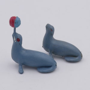 Set of Six 1950's Comical Plastic Circus Animal Figurines Hong Kong - Etsy