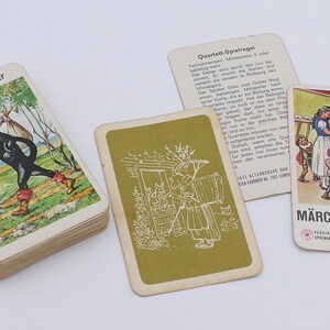 1950's Marchen-quartett Fairytale Quartett Playing Cards German - Etsy