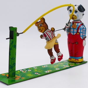 Tin Litho 1950's Wind-up Toy Skipping Rope Bears Japan - Etsy