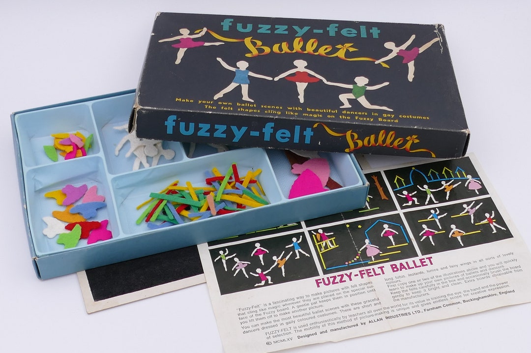 Vintage 1966 Fuzzy-felt Ballet Activity Game Original Box - Etsy