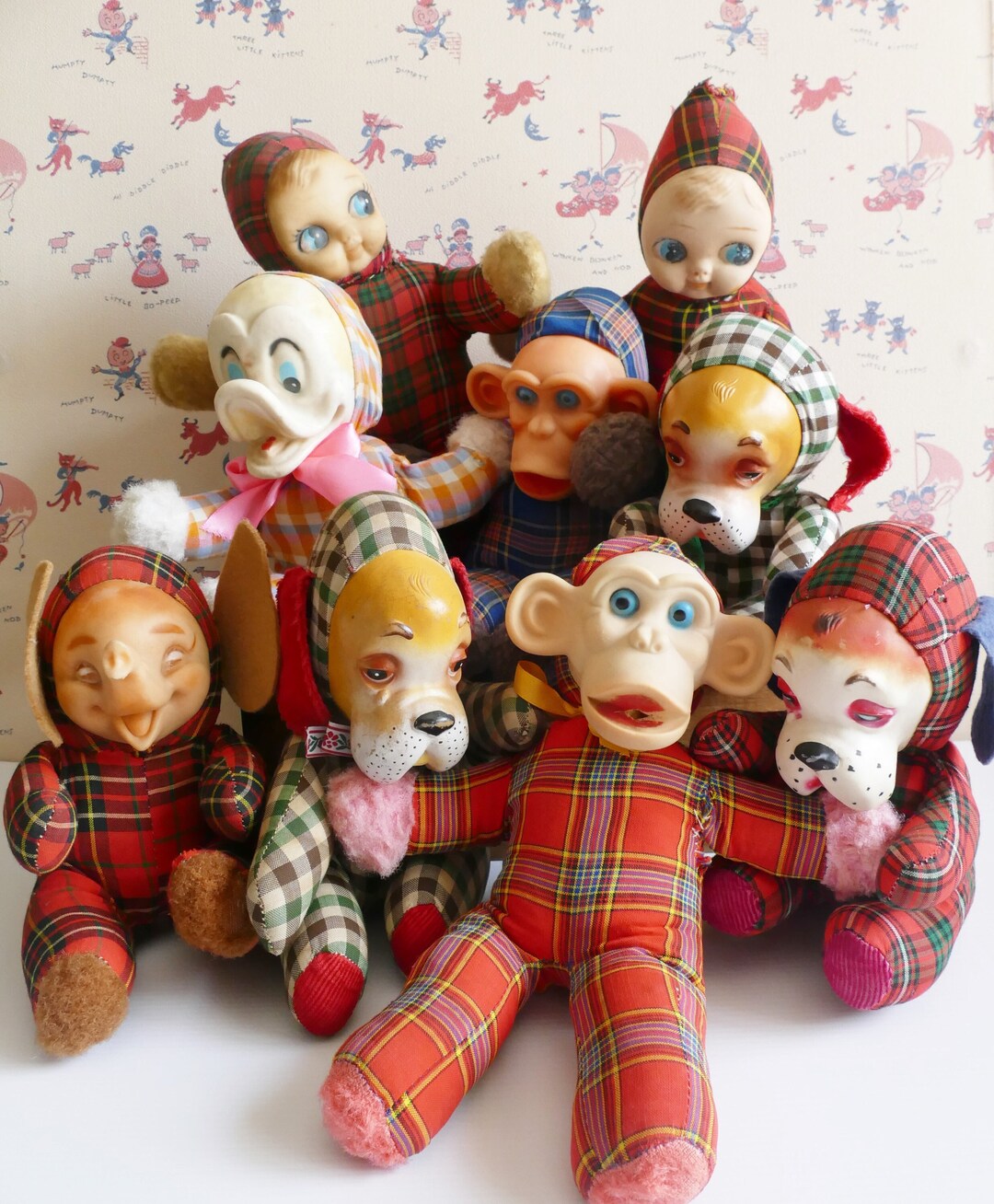 Rubber Face Soft Toys Vintage 1960's - Pick and Choose Option - Etsy