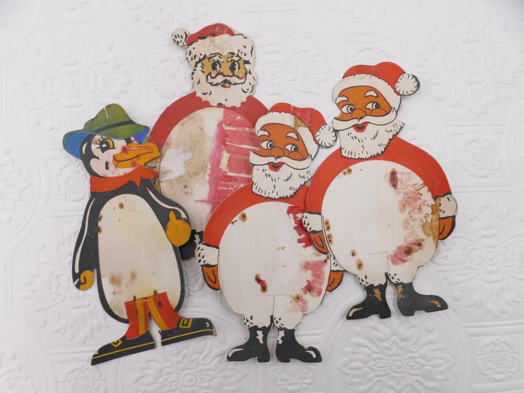 Vintage Mid-century Christmas Paper Decorations - Etsy