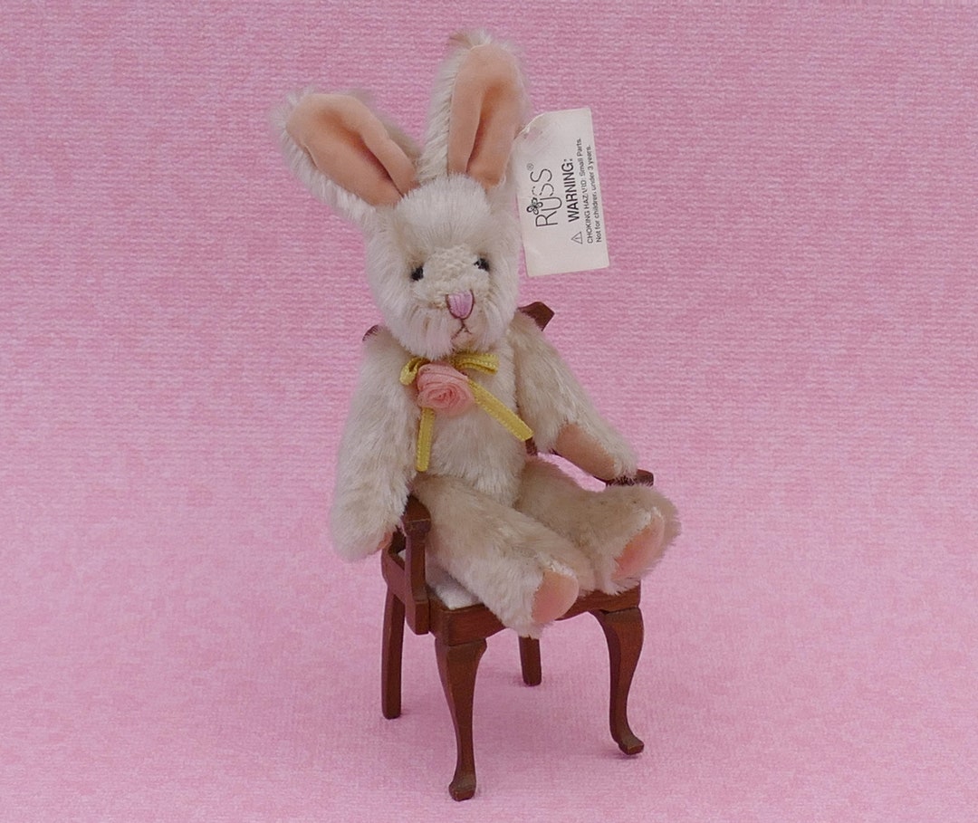 Vintage Russ Bunny Teddy Bear Collectible Figurine - Etsy