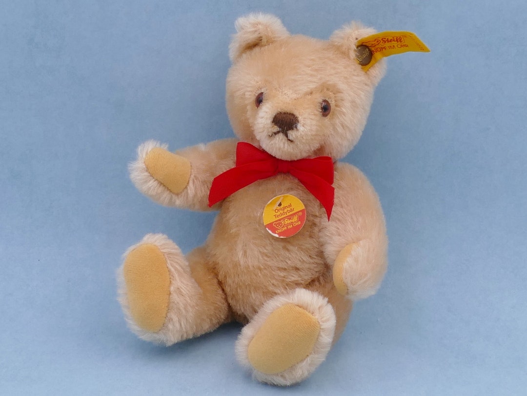Vintage 1970's Steiff Mohair Teddy Bear 0201/19 Collectible Soft Toy - Etsy