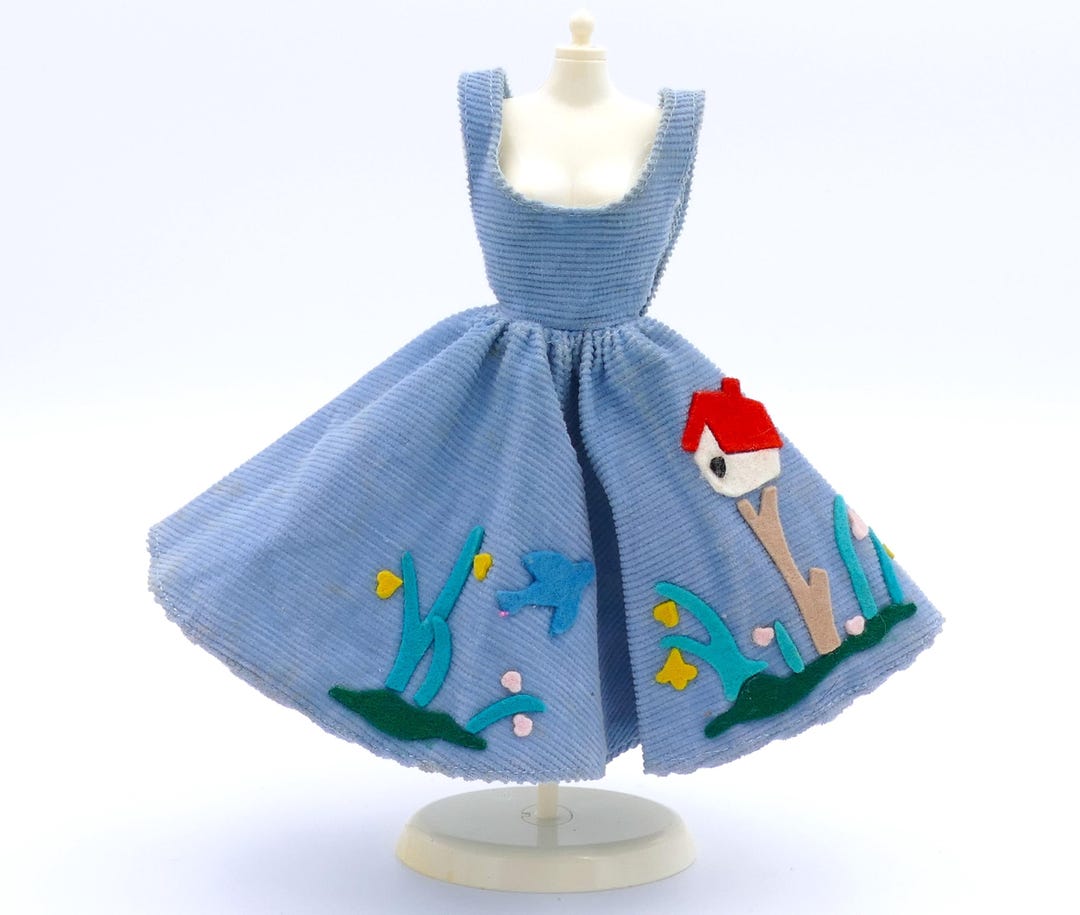 1963 Original Barbie Clothing Friday Night Date #979 Powder Blue ...