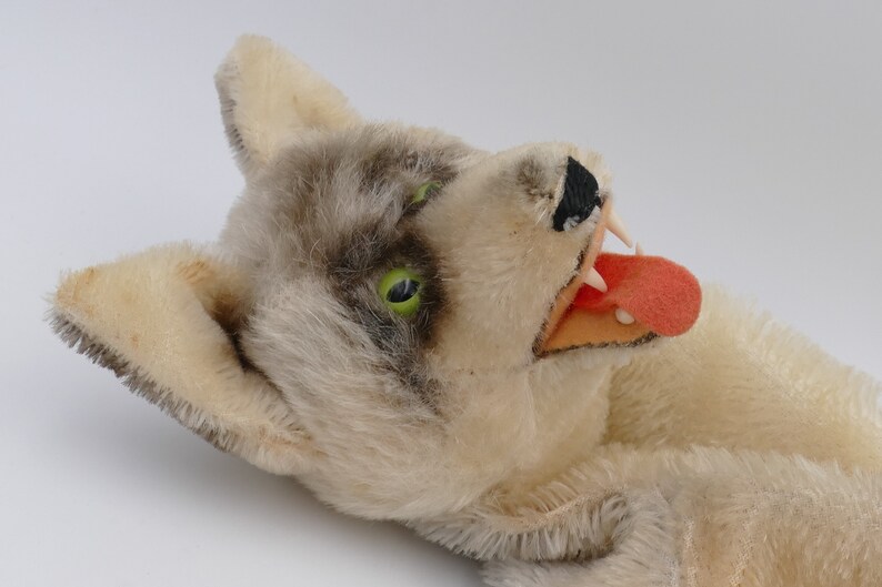 Vintage 1950's Steiff Mohair Loopy Wolf Hand Glove Puppet - Etsy