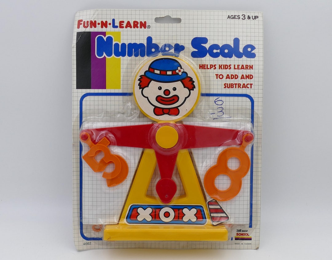 Vintage 1980's Fun-n-learn Number Scale Original Packaging Taiwan - Etsy