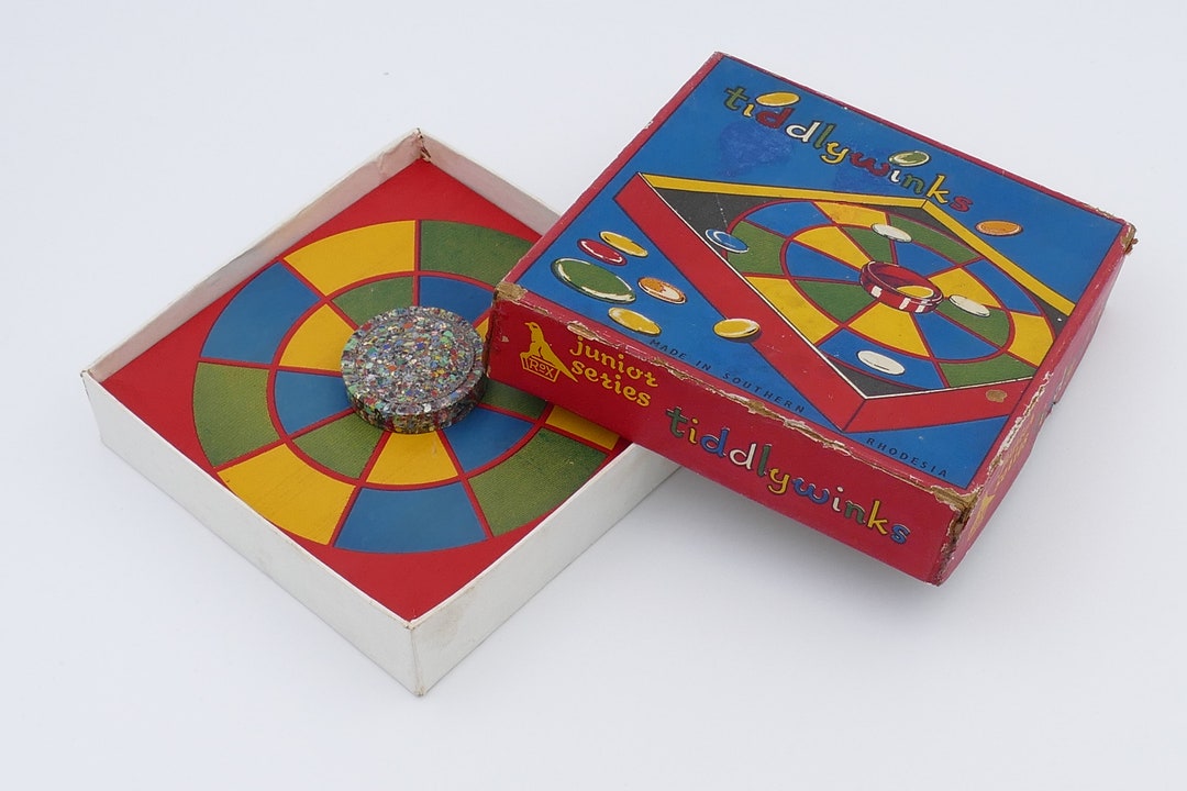 Vintage 1950's Tiddly Winks Original Box Rox Games - Etsy