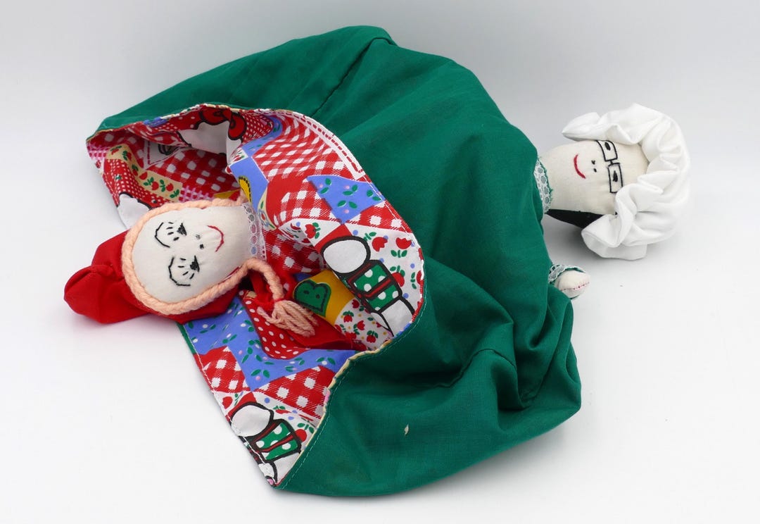 Vintage 1990's Fairytale Topsy Turvy Reversible Doll Little Red Riding ...