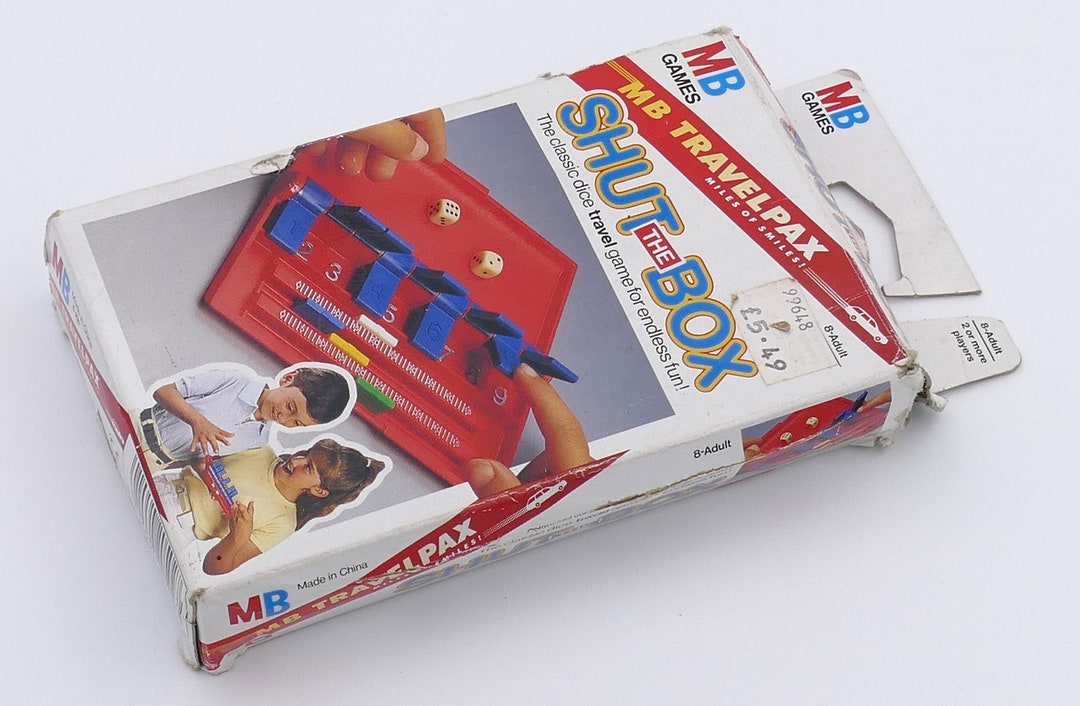 Vintage 1983 Milton Bradley Shut the Box Game Canoga Batten Down the ...