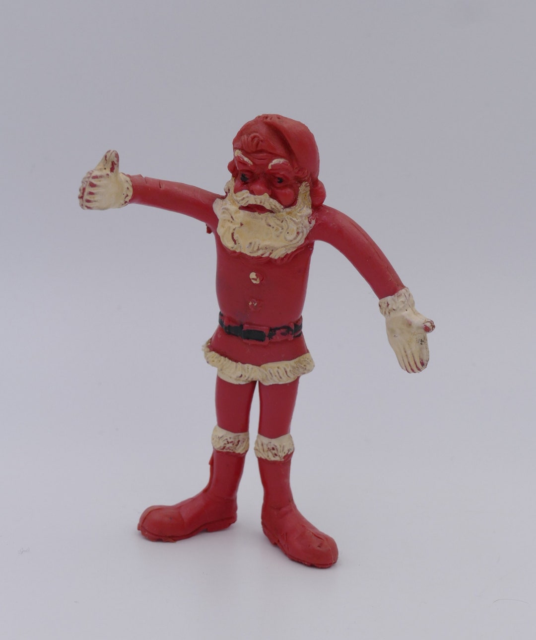 1960's Rubber Santa Claus Bendy Figurine - Etsy