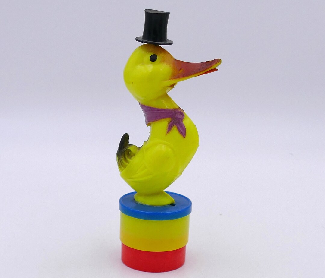 Vintage 1960's Duck Push Toy Novelty Toy Dime Store Toy Italy - Etsy