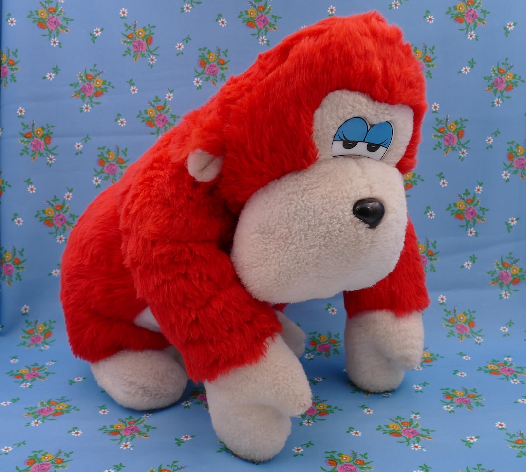 Vintage 1980's Large Red White Gorilla Plush Toy Soft Toy Prima Toys - Etsy