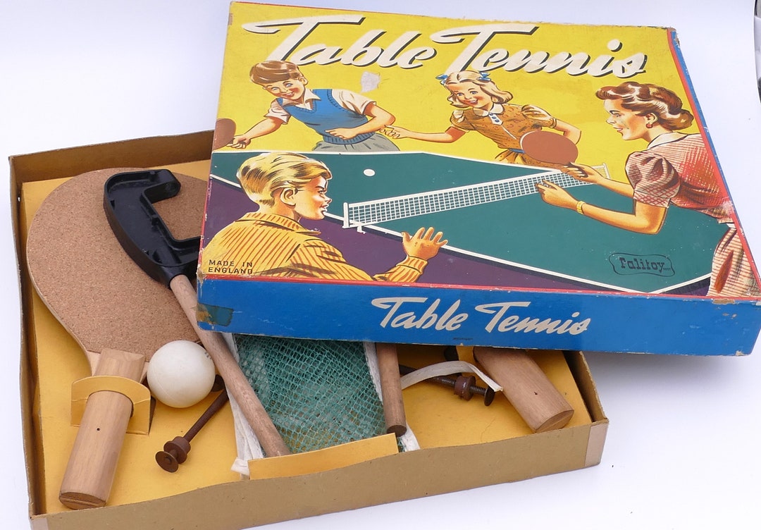 Vintage 1950's Table Tennis Set Original Box Palitoy England - Etsy