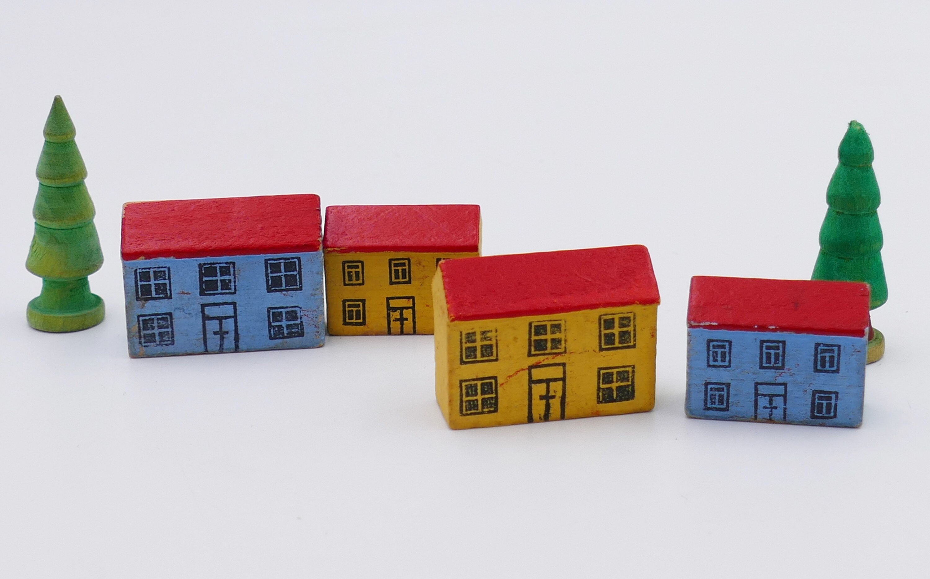 Erzgebirge Miniature Wooden Farm Animals Original Storage Box - Etsy