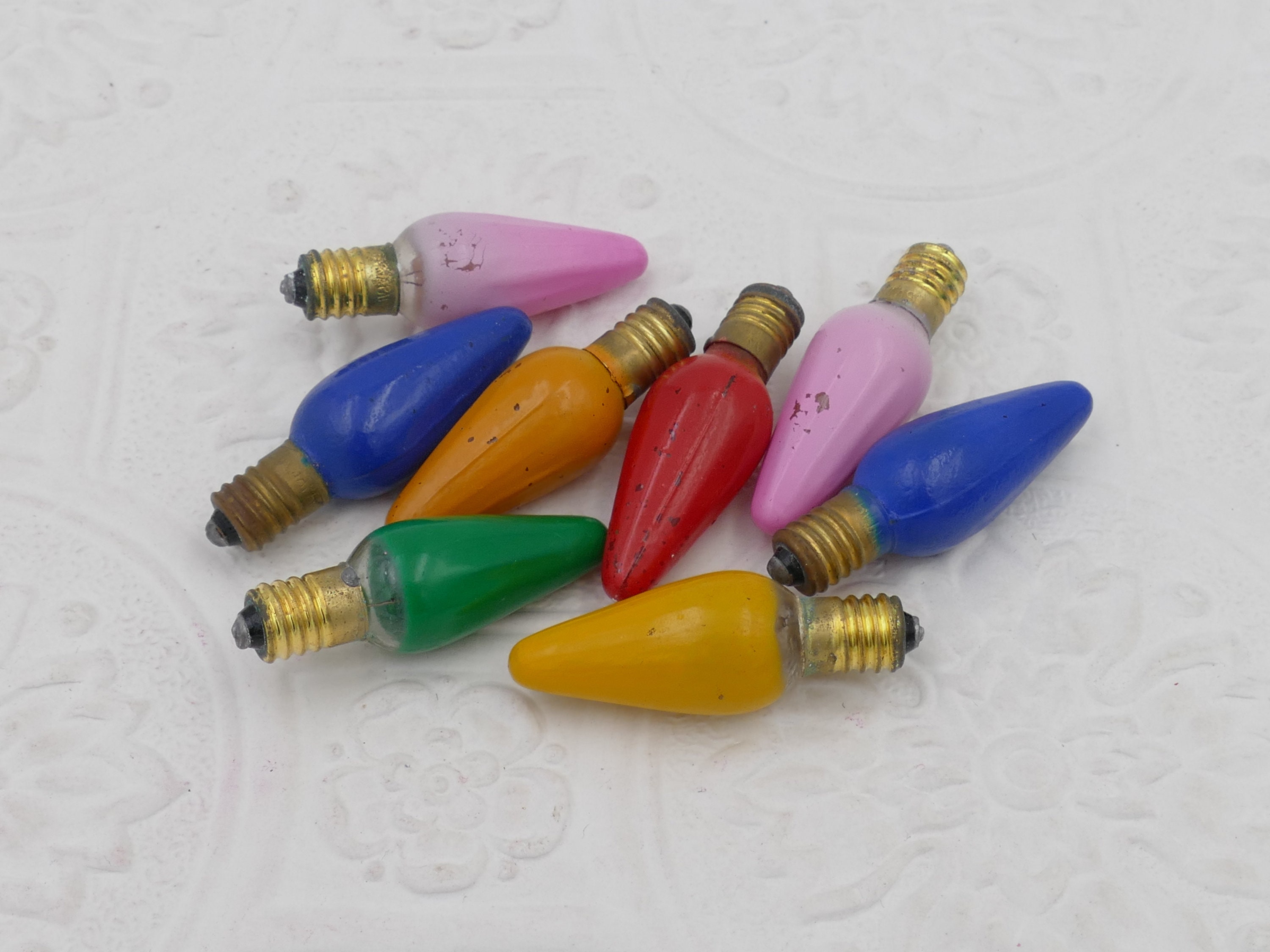 Vintage Christmas Glass Bulbs - Etsy