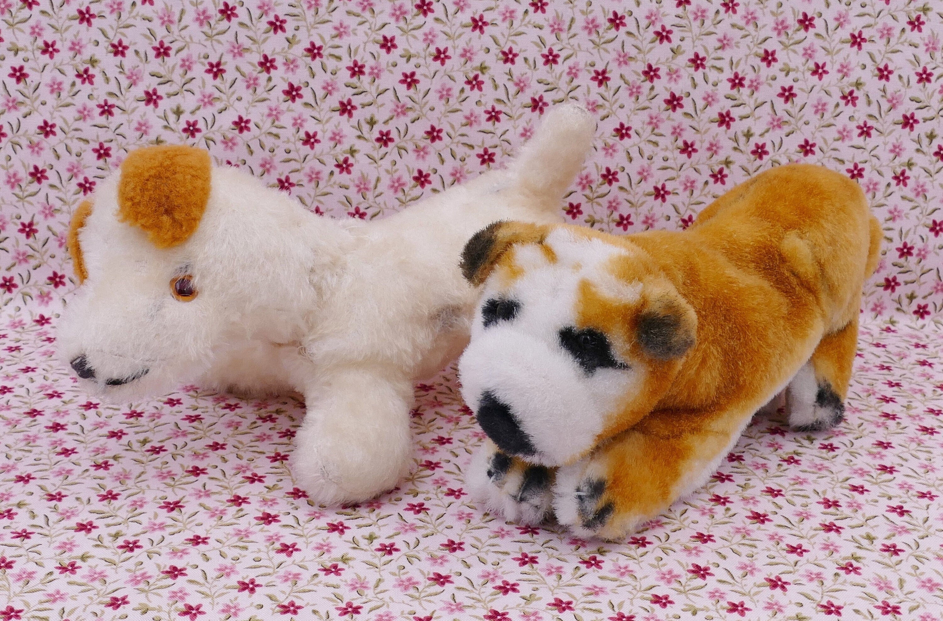 Pair of 1980's Vintage Mohair Plush Puppy Dog Soft Toys - Etsy