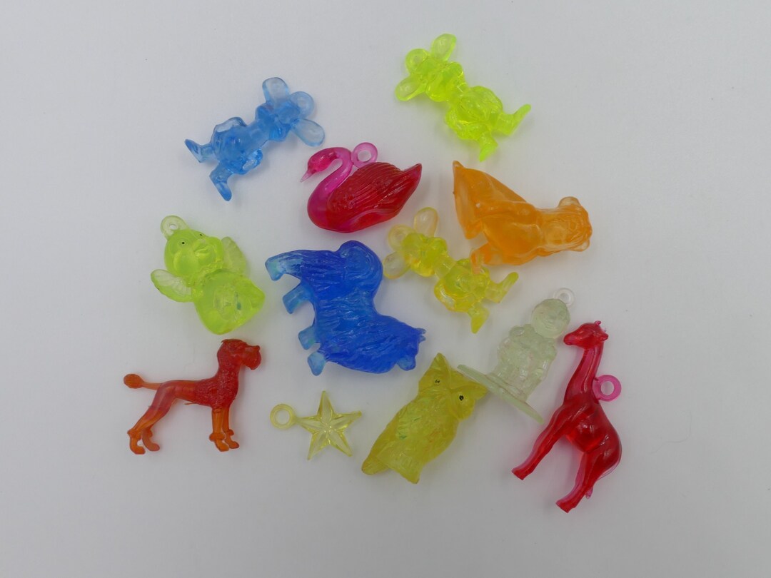 1970's Jumbo Carnival Prize Lucite Figurines Ornaments Made in Hong ...