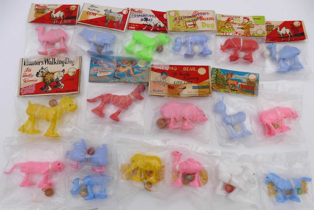 Vintage 1950's Plastic Ramp Walkers Gravity Walkers Slope Walkers ...