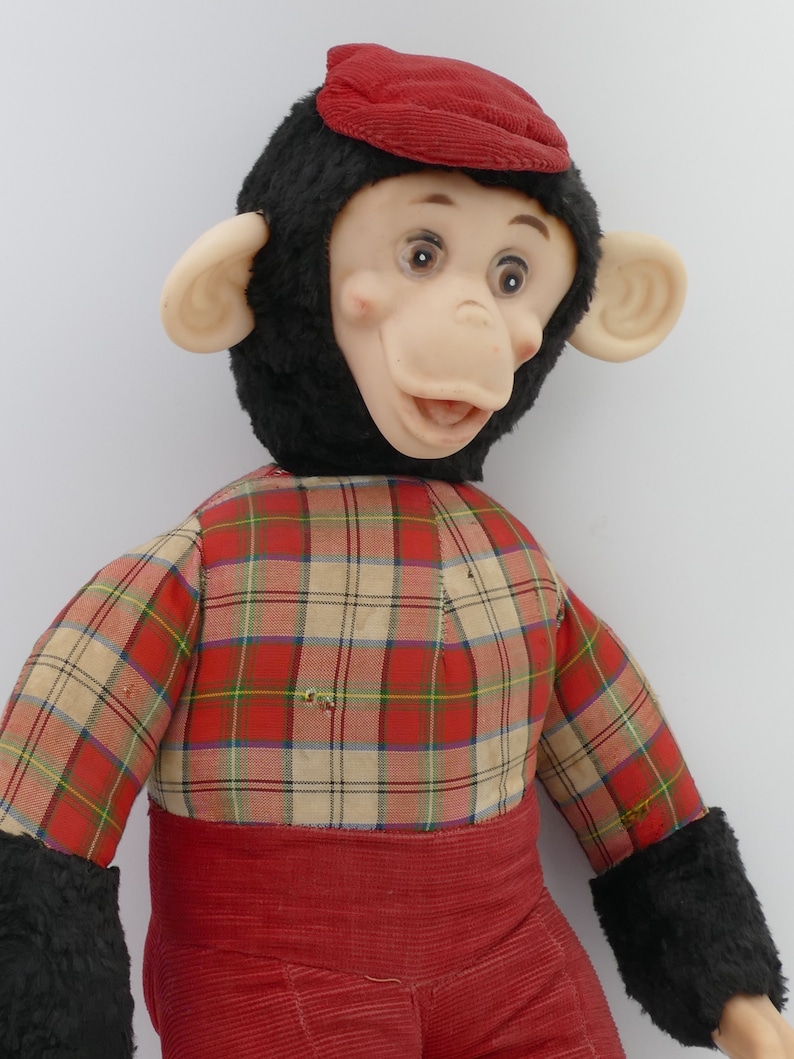 Rushton Zippy Type Rubber Face Monkey Chimp Soft Toy - Etsy