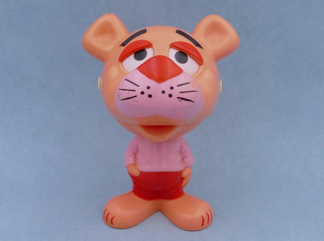 1976 Mattel Chatter Chum Pink Panther Pull String Talking Toy Figure ...