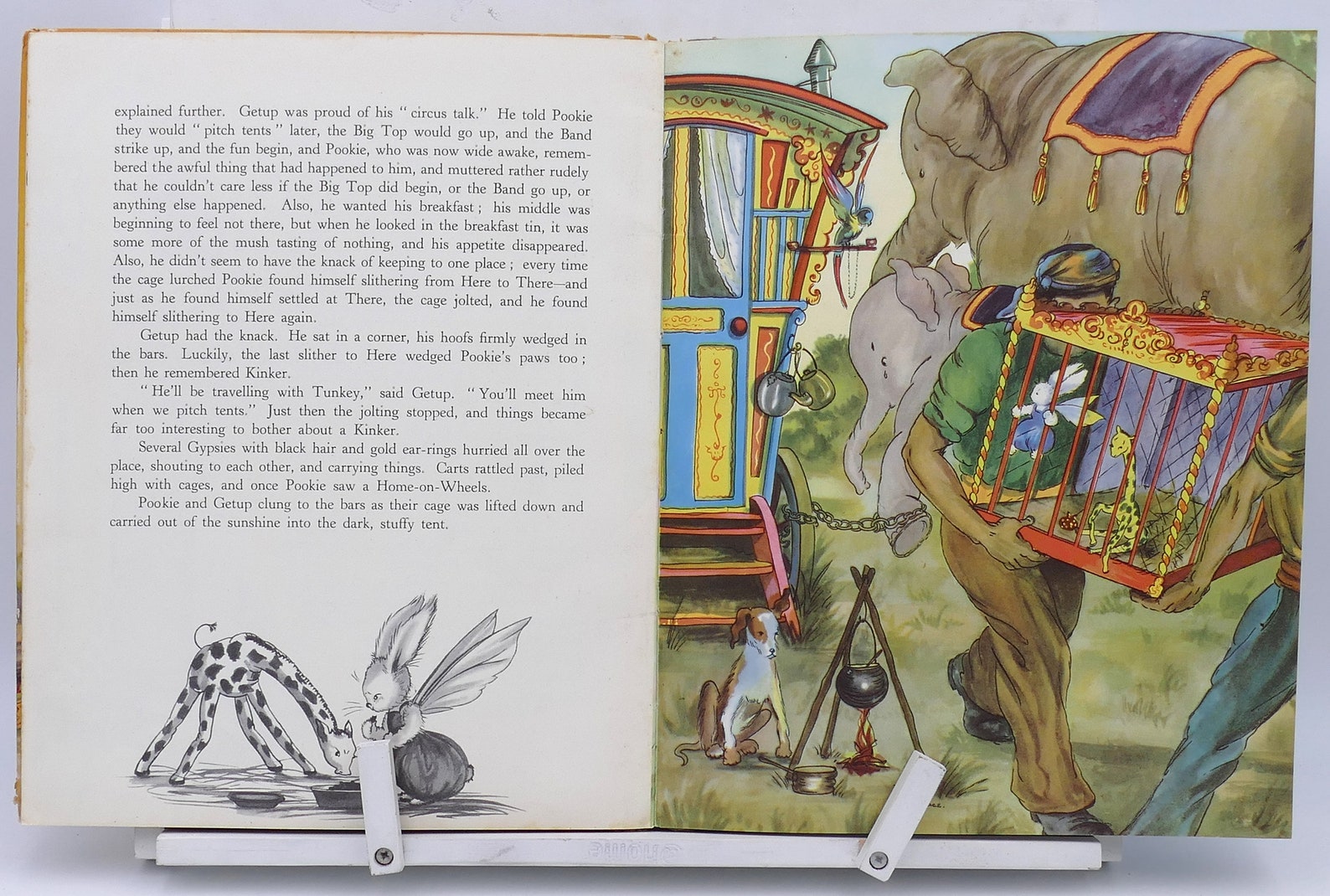 Vintage Pookie and the Gypsies Children's Story Book Ivy Wallace 1957 ...