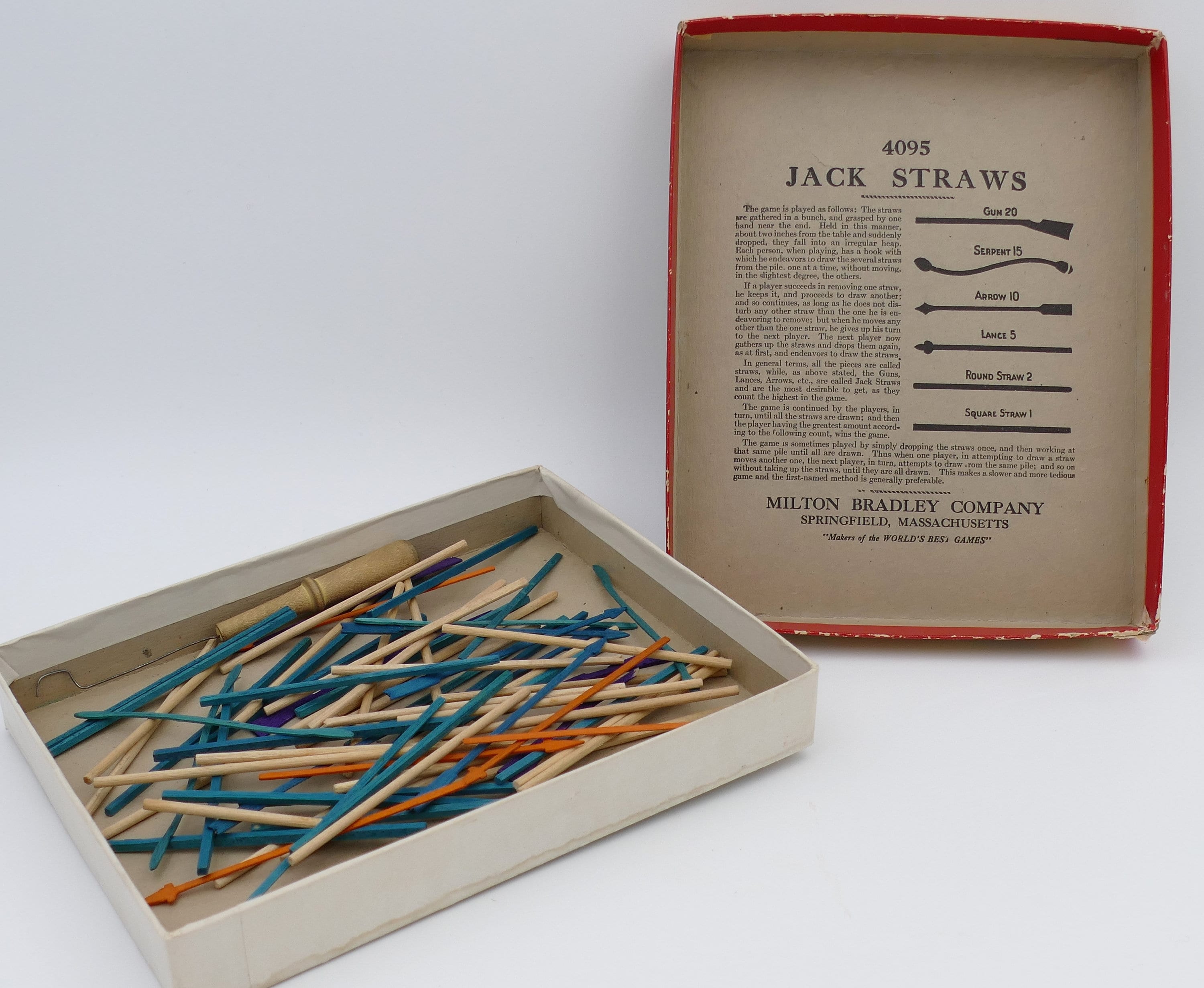 Vintage 1930's Wooden Royal Jack Straws Mikado Pick up Sticks Fiddle ...