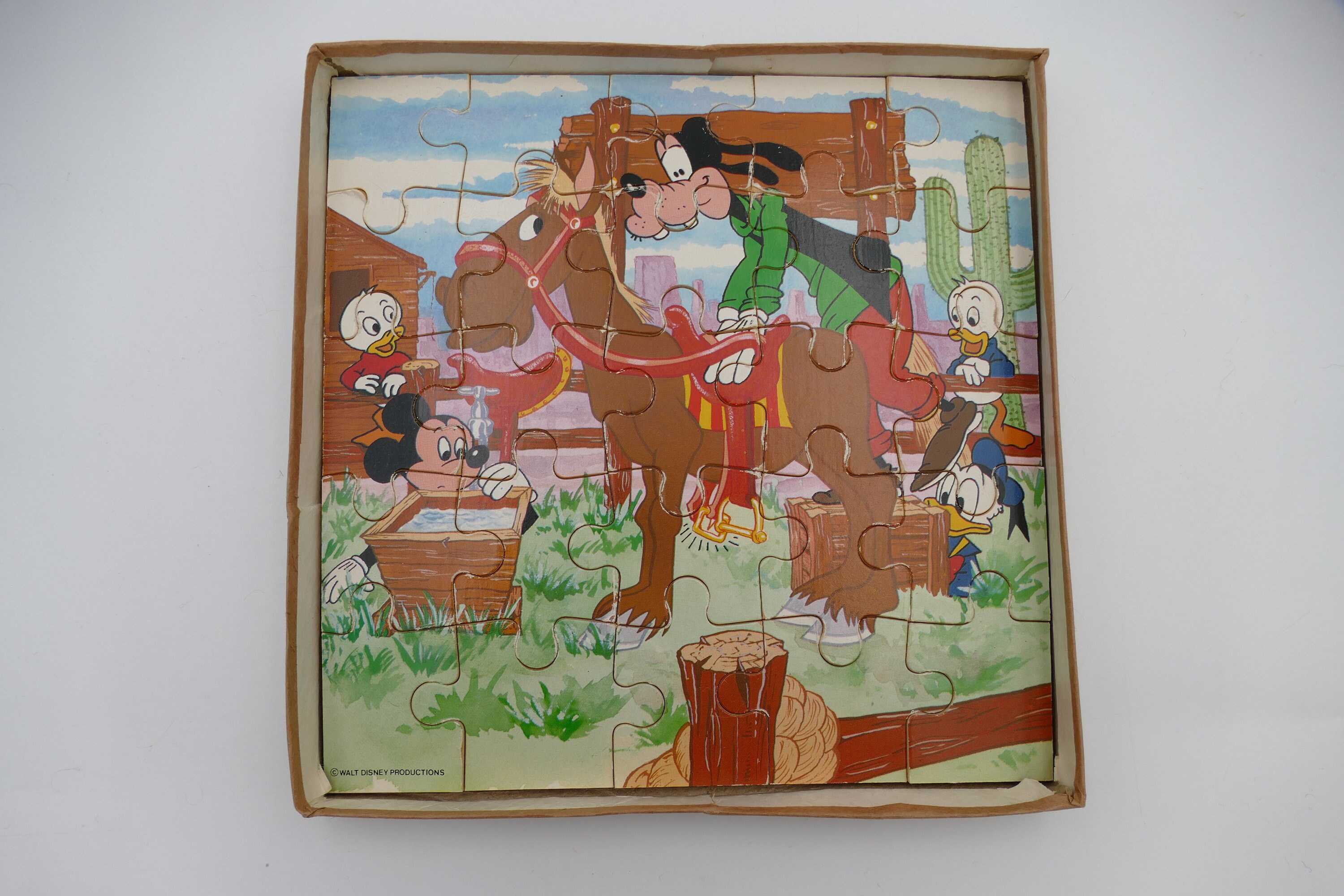 Vintage 25 Piece Walt Disney Goofy Board Jigsaw Puzzle Original Box - Etsy