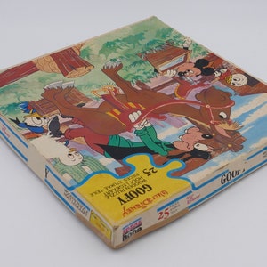 Vintage 25 Piece Walt Disney Goofy Board Jigsaw Puzzle Original Box - Etsy