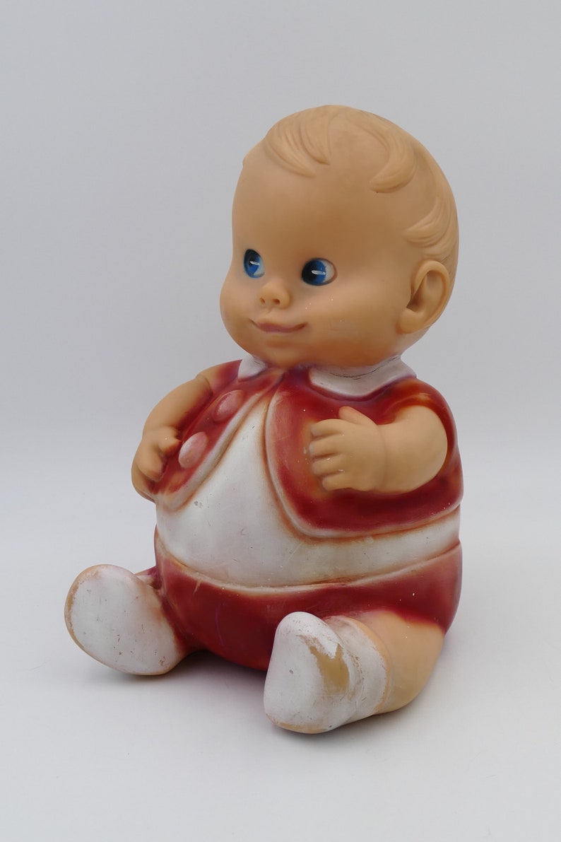 1960's Vintage Large Size Chubby Baby Squeaky Rubber Toy - Etsy