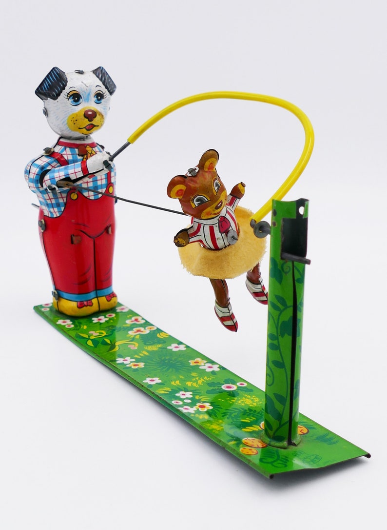 Tin Litho 1950's Wind-up Toy Skipping Rope Bears Japan - Etsy