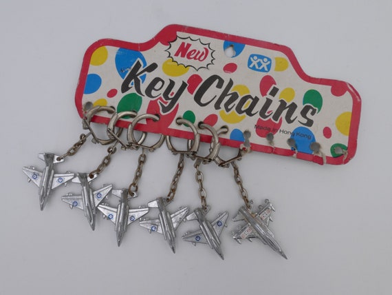 Vintage Hong Kong Metal Fighter Jet Keychains Pick and - Etsy