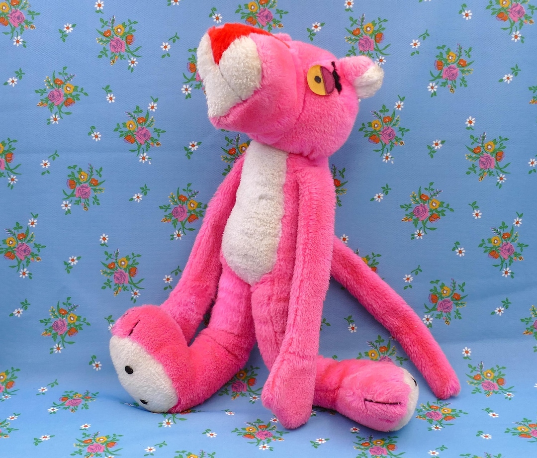 Vintage 1980's Pink Panther Plush Soft Toy - Etsy