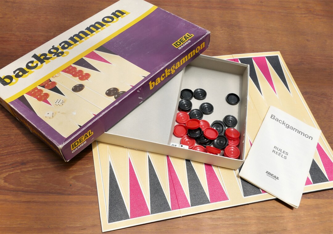 Vintage 1970's Backgammon Board Game Original Packaging - Etsy