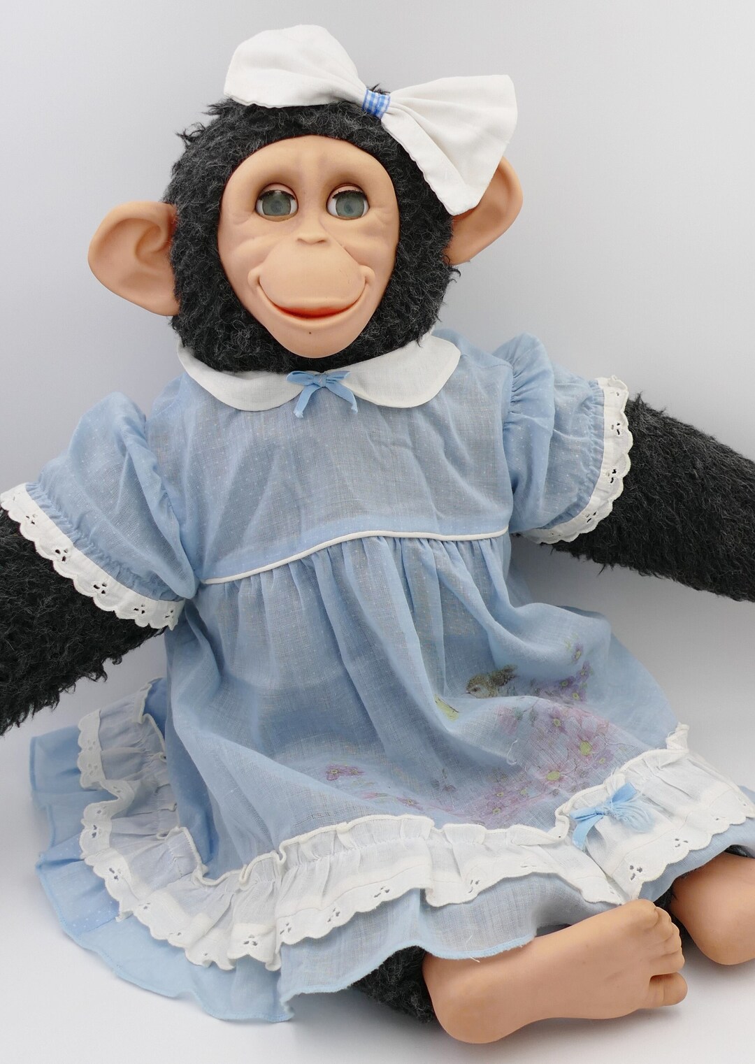 Rushton Zippy Type Rubber Face Monkey Chimp Soft Toy Large 1950's - Etsy