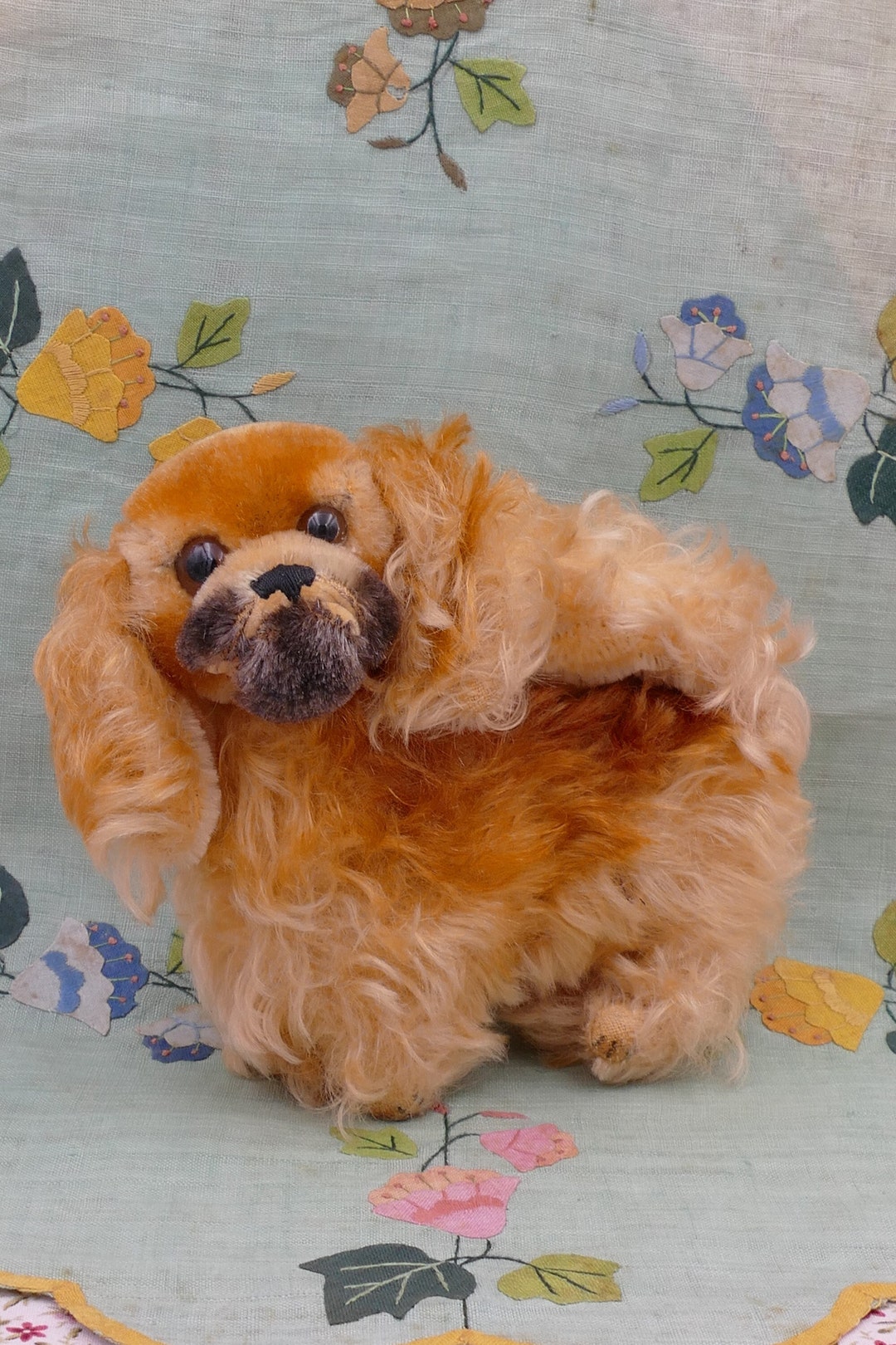 1950's Steiff 5.5" Peky Pekingese Dog Mohair Figurine Collectible ...