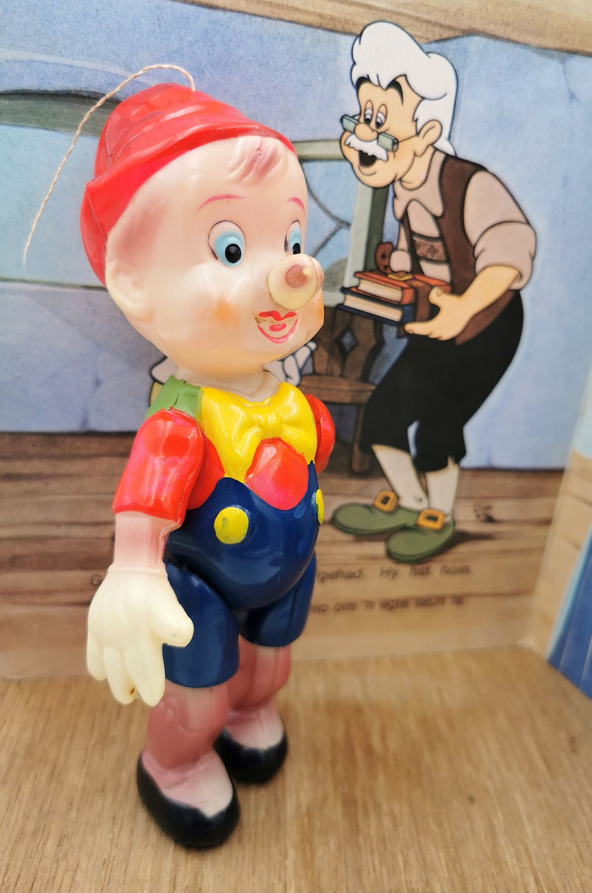 Vintage 1940's Celluloid Pinocchio Puppet Figurine - Etsy
