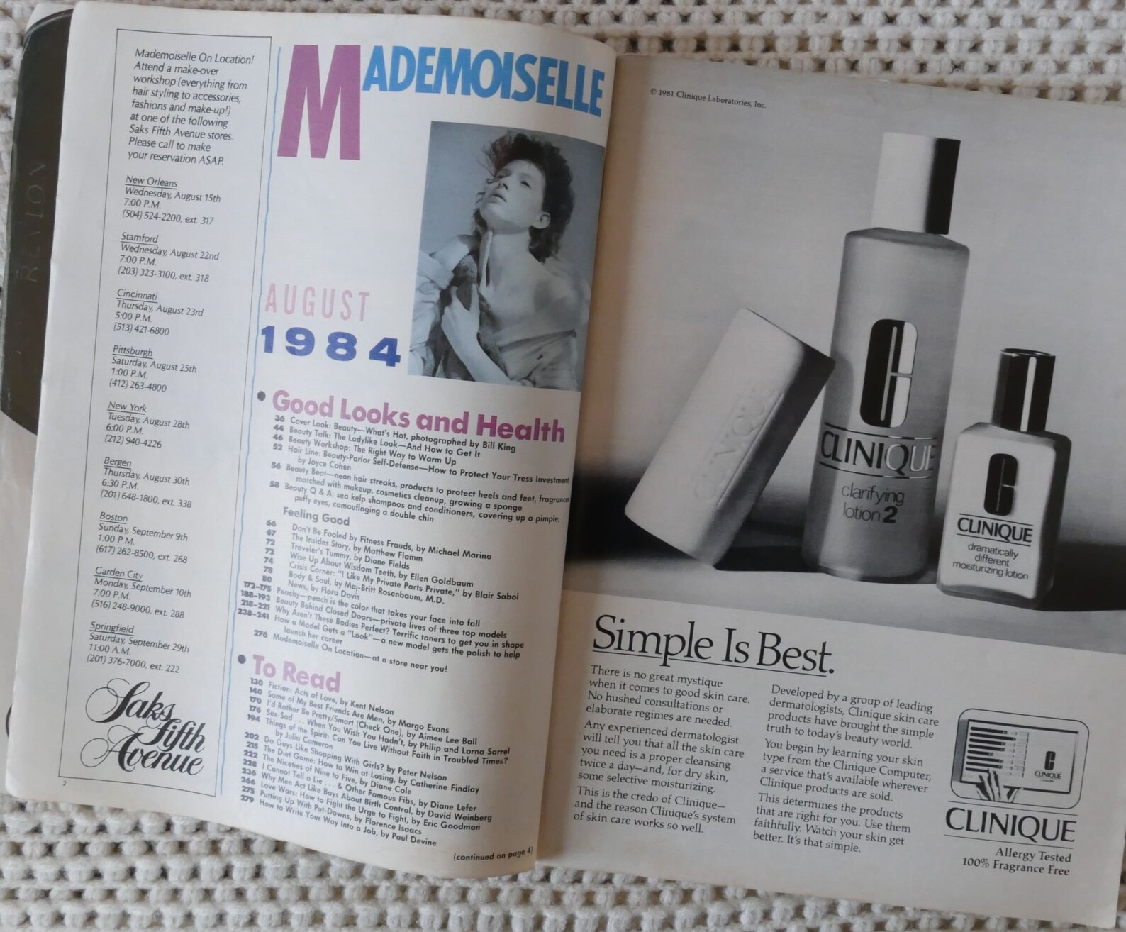 1984 Mademoiselle Vintage Fashion Magazine - Etsy