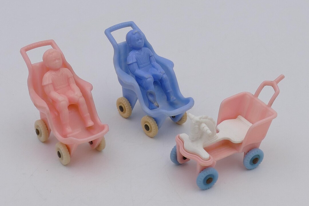 Vintage 1950's ACME Dollhouse Baby Stroller Horse Buggy USA Pick and ...