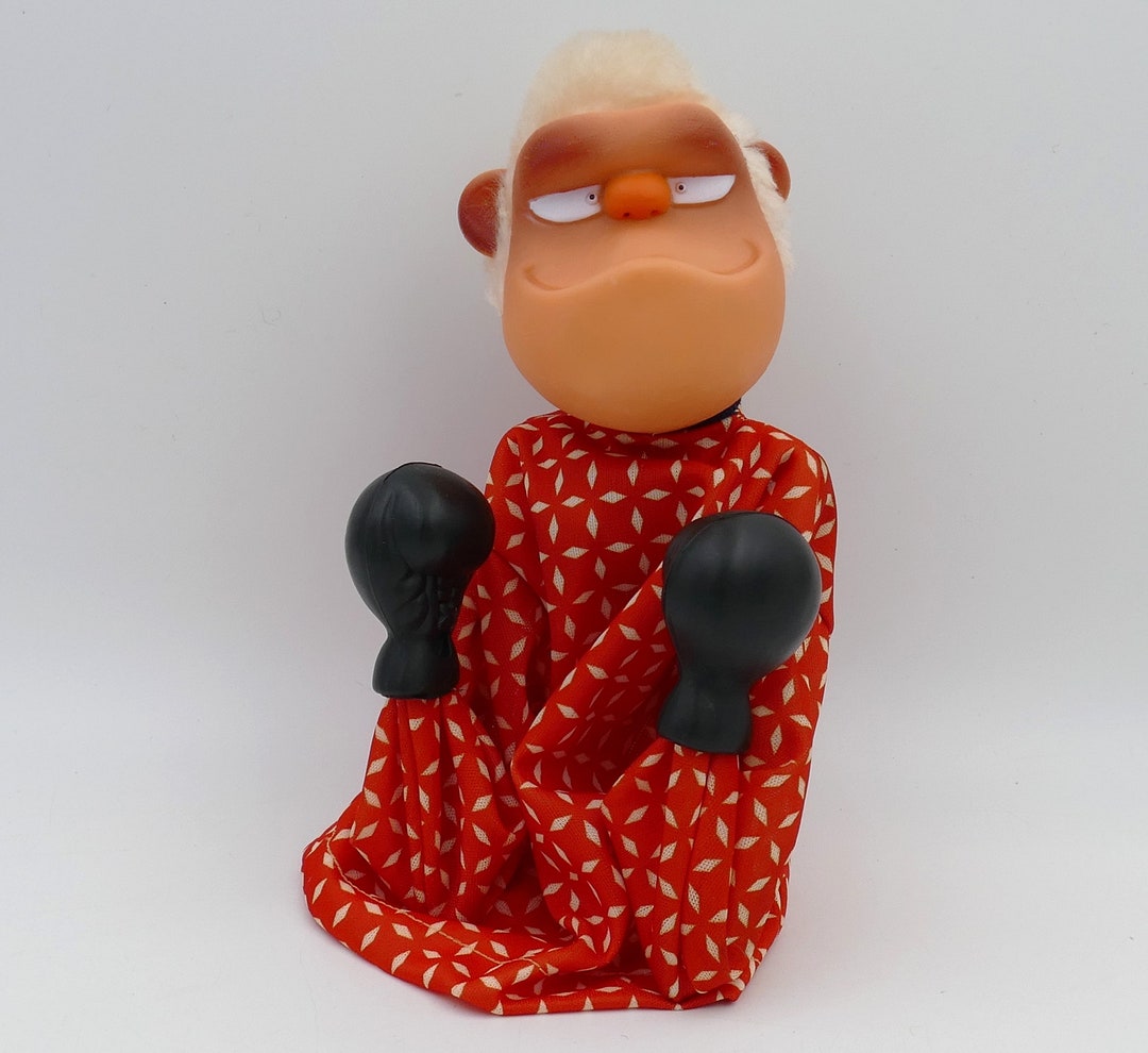 1980's Mechanical Boxing Ape Man Puppet Doll - Etsy