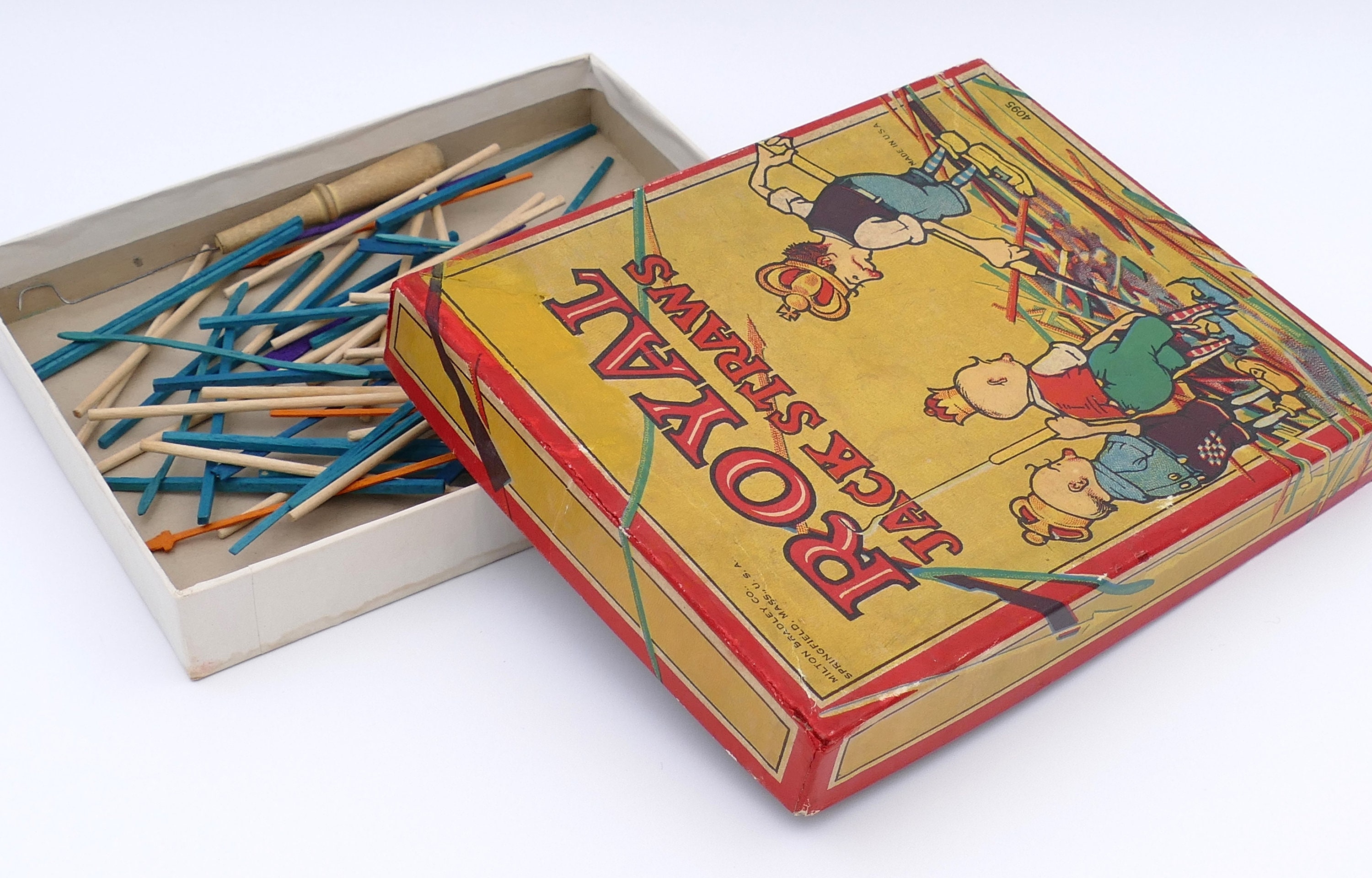 Vintage 1930's Wooden Royal Jack Straws Mikado Pick up Sticks Fiddle ...