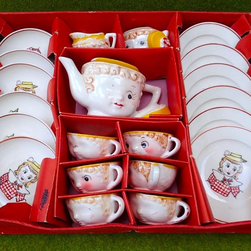 Vintage Childrens Tea Set Made in Japan - Etsy