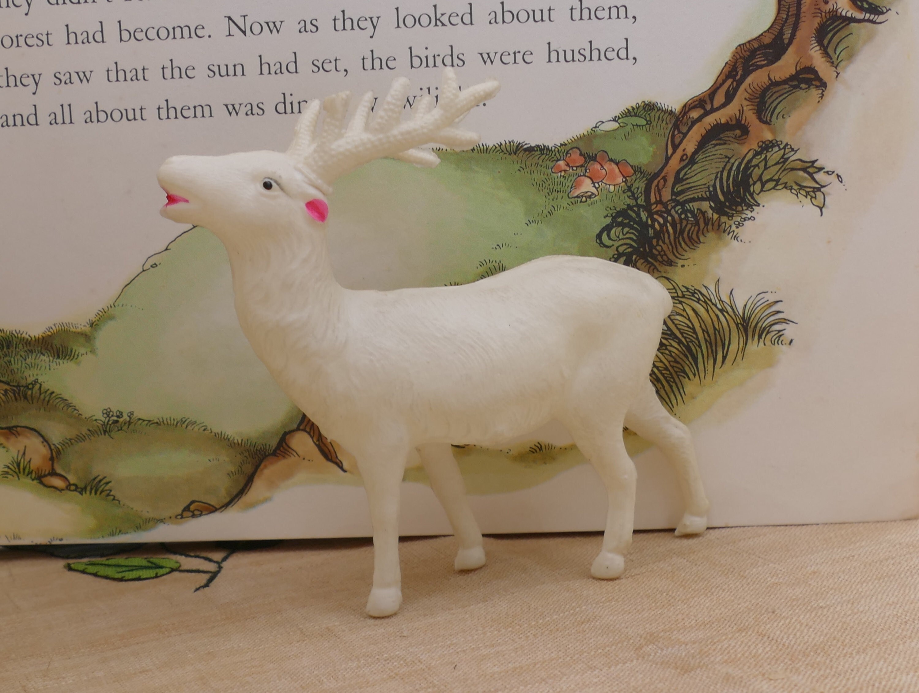 Vintage 1940's Celluloid Reindeer Animal Figurine - Etsy