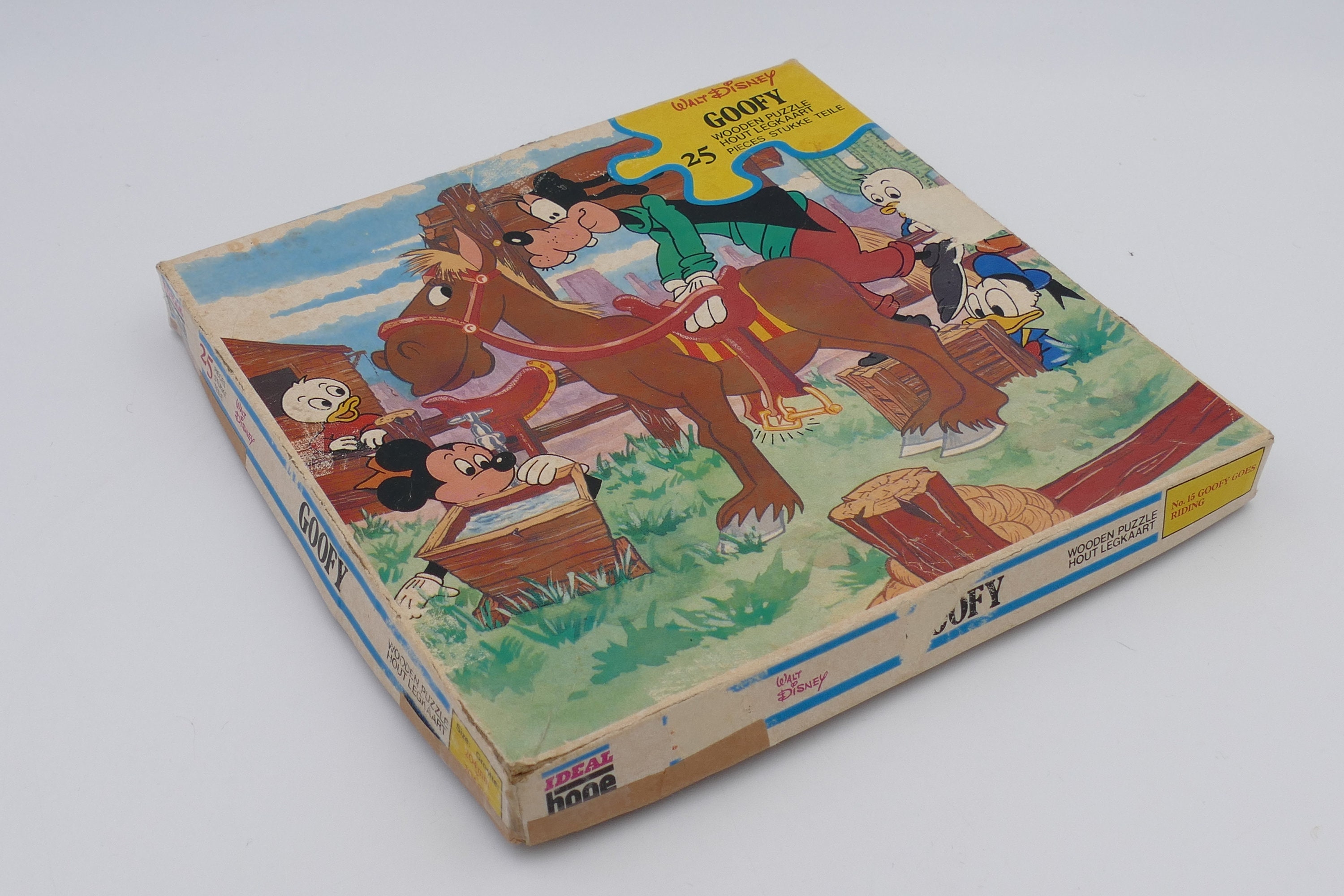 Vintage 25 Piece Walt Disney Goofy Board Jigsaw Puzzle Original Box - Etsy
